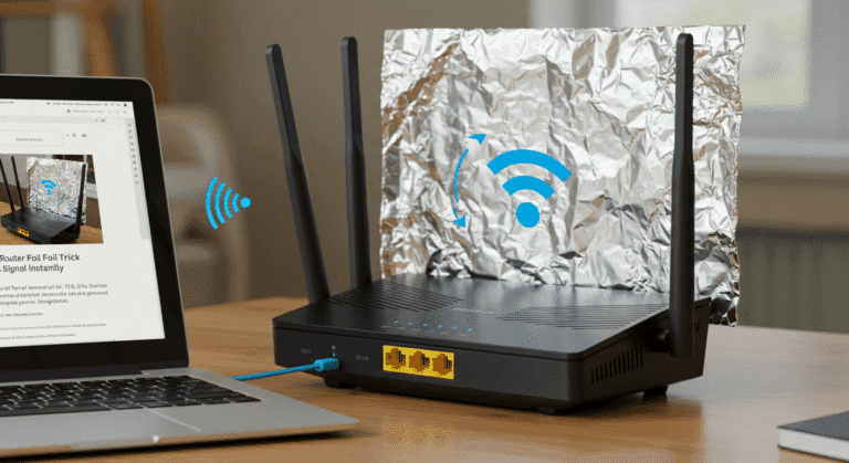 WiFi Router Foil Trick Boosts Signal Instantly